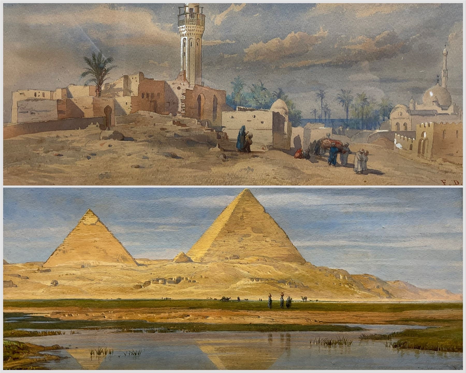 Frank Dillon | Egypt - The Pyramids of Giza and Mosque | MutualArt