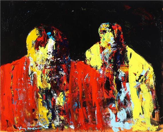 Johnny Madsen | Composition with figures | MutualArt