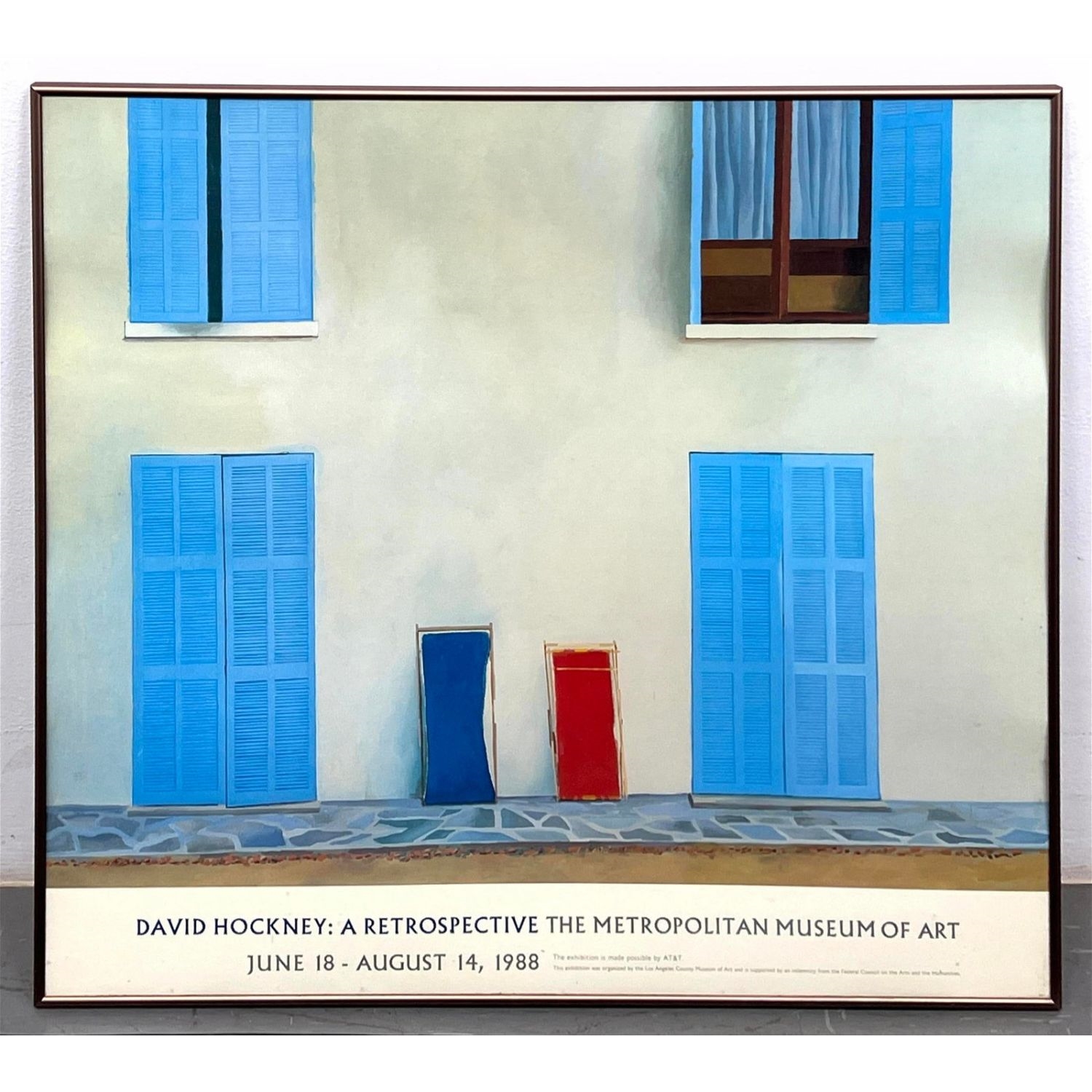 David Hockney | David Hockney Large Exhibition Poster (1984) | MutualArt