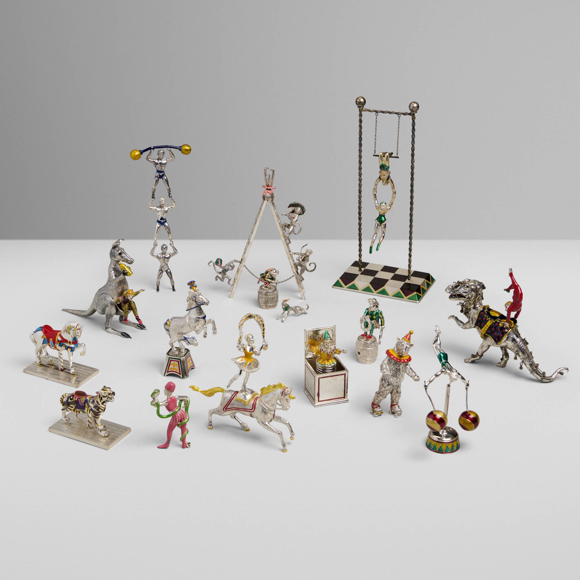 Gene Moore | Collection of fourteen circus figures (1988 - 1990 ...