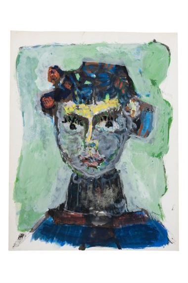 Jacques Soisson | Human figure with green background | MutualArt