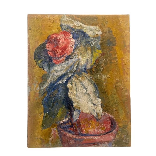 Alfred Wolmark | Rose in a pot | MutualArt