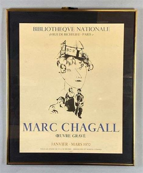 Marc Chagall | 1970 Marc Chagall Family Self Portrait French Art Tour ...