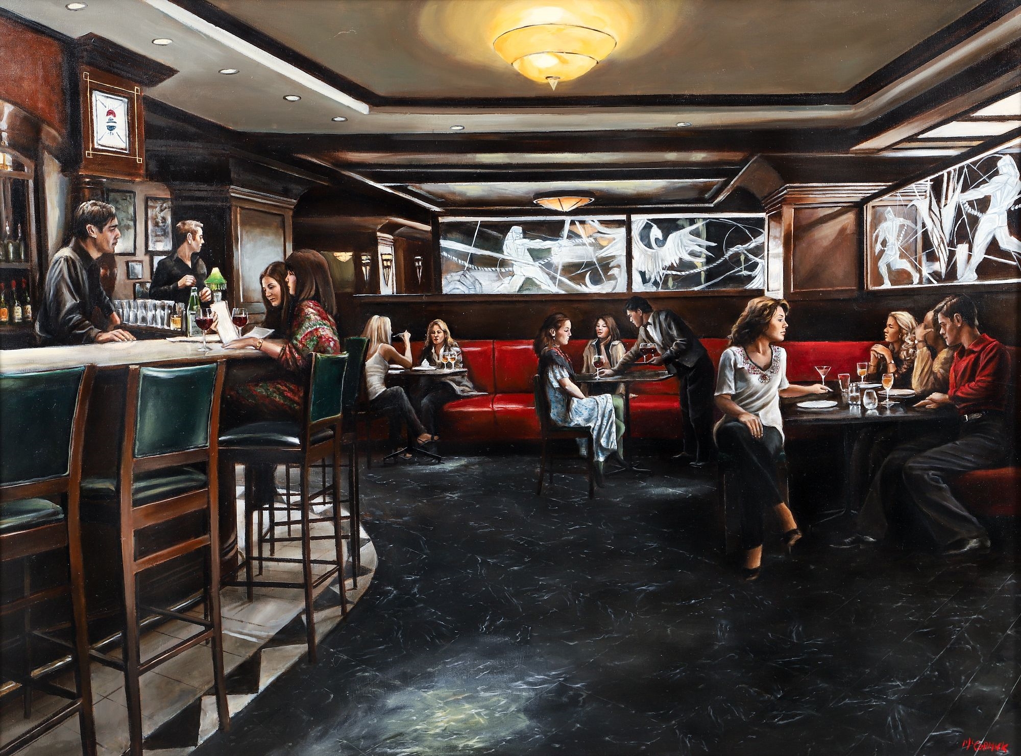 Harry McCormick | Harry McCormick Chops Large Oil on Canvas (Circa ...