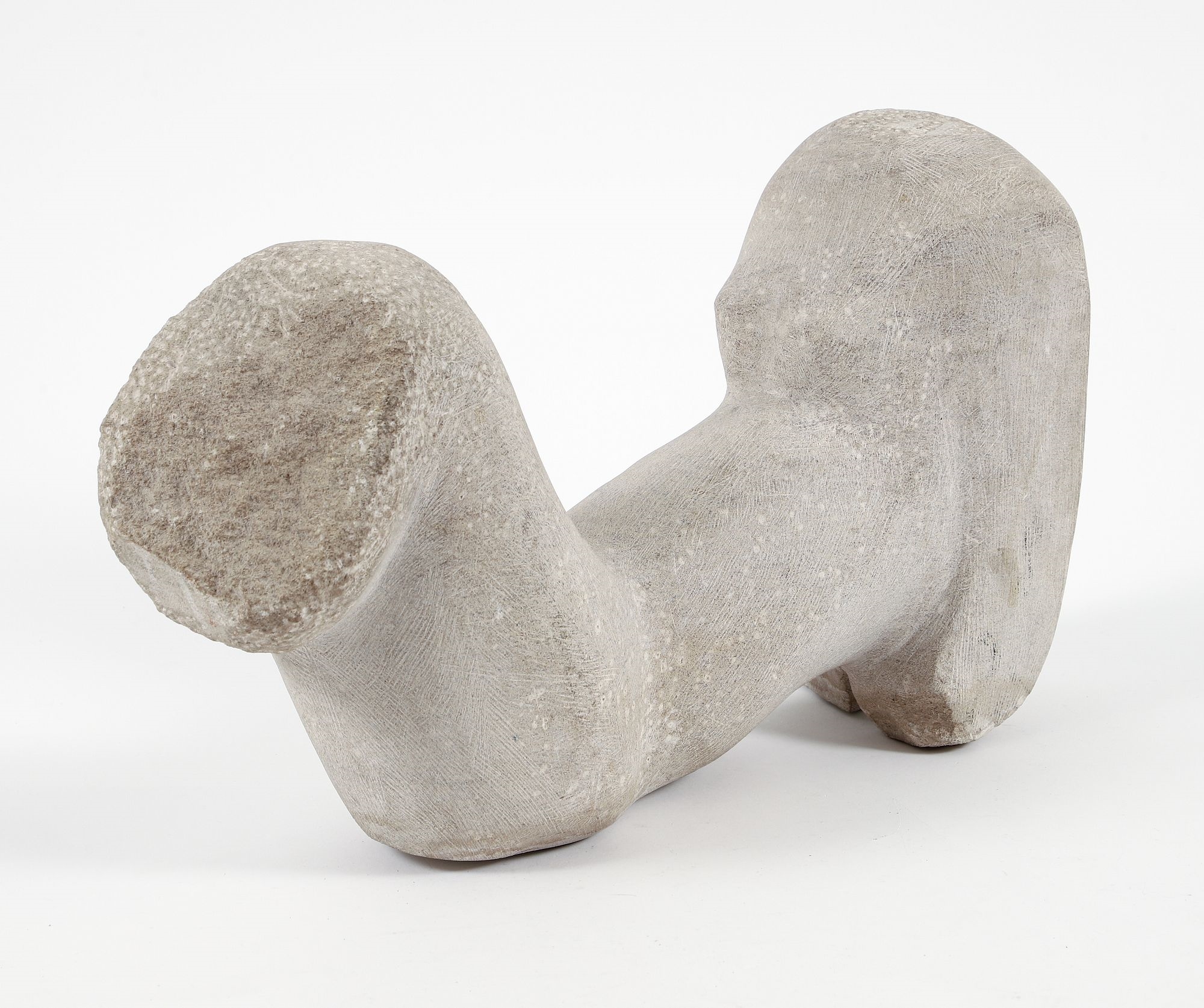 William Glen Davis | Glen Davis Reclining Figure Stone Sculpture (Circa ...