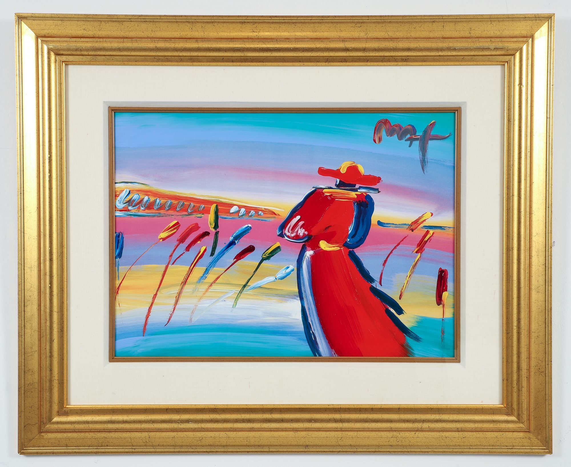 Peter Max | Peter Max Walking in Reeds Mixed Media Ptg 1999 (1999 ...