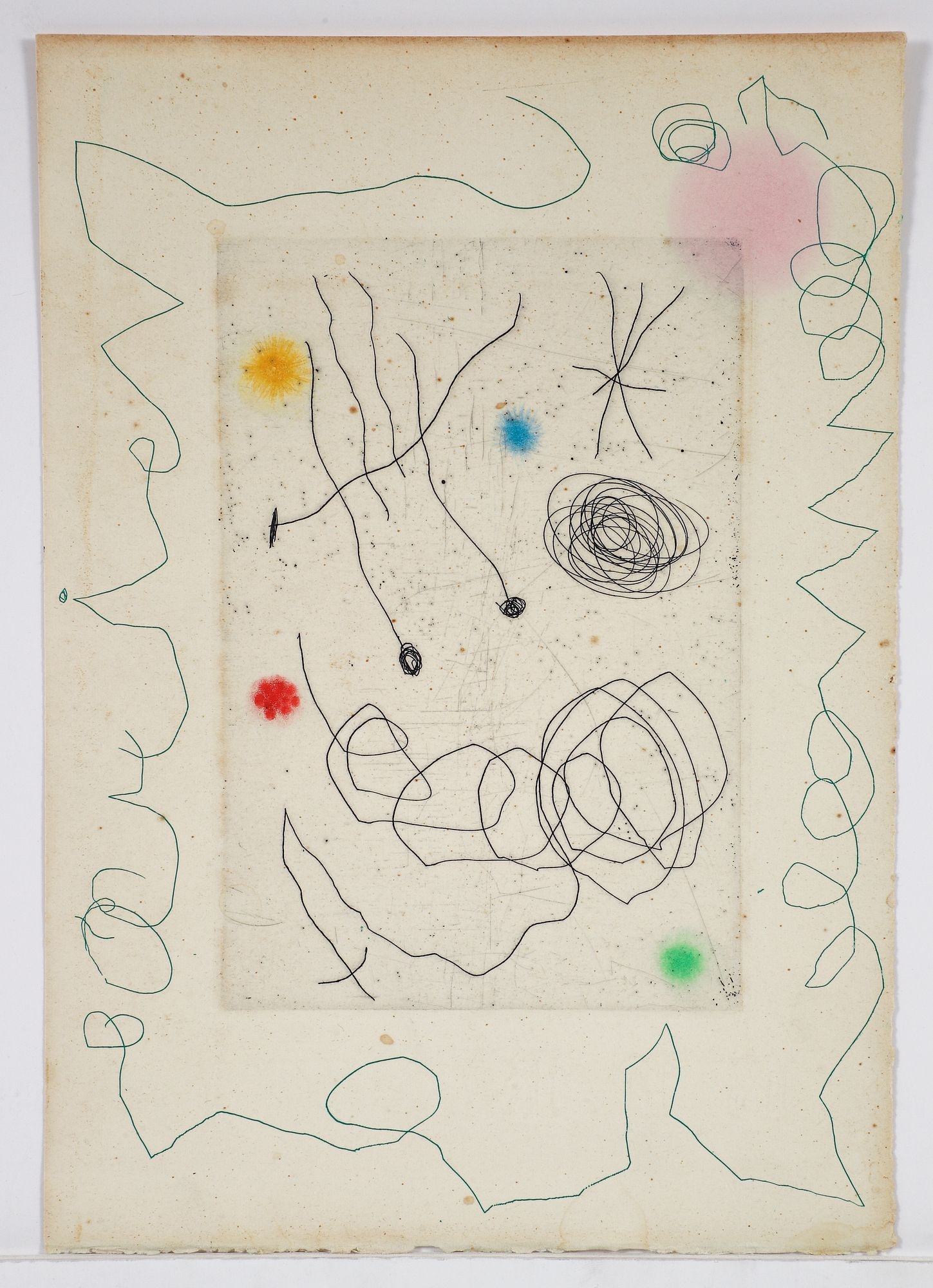 Joan Miró | Joan Miro Owl and the Snail 1964 color etching (1964 ...