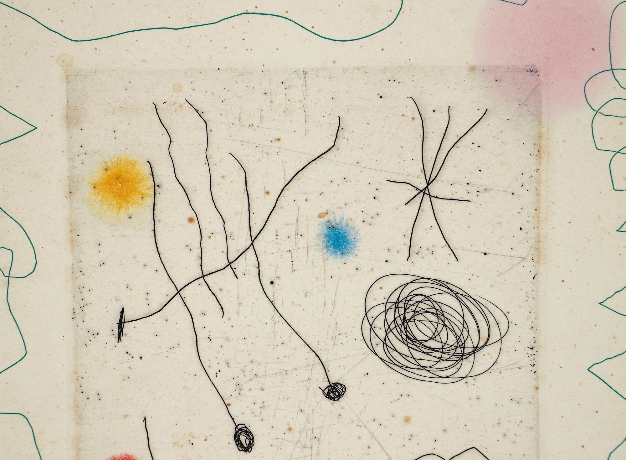 Joan Miró | Joan Miro Owl and the Snail 1964 color etching (1964 ...