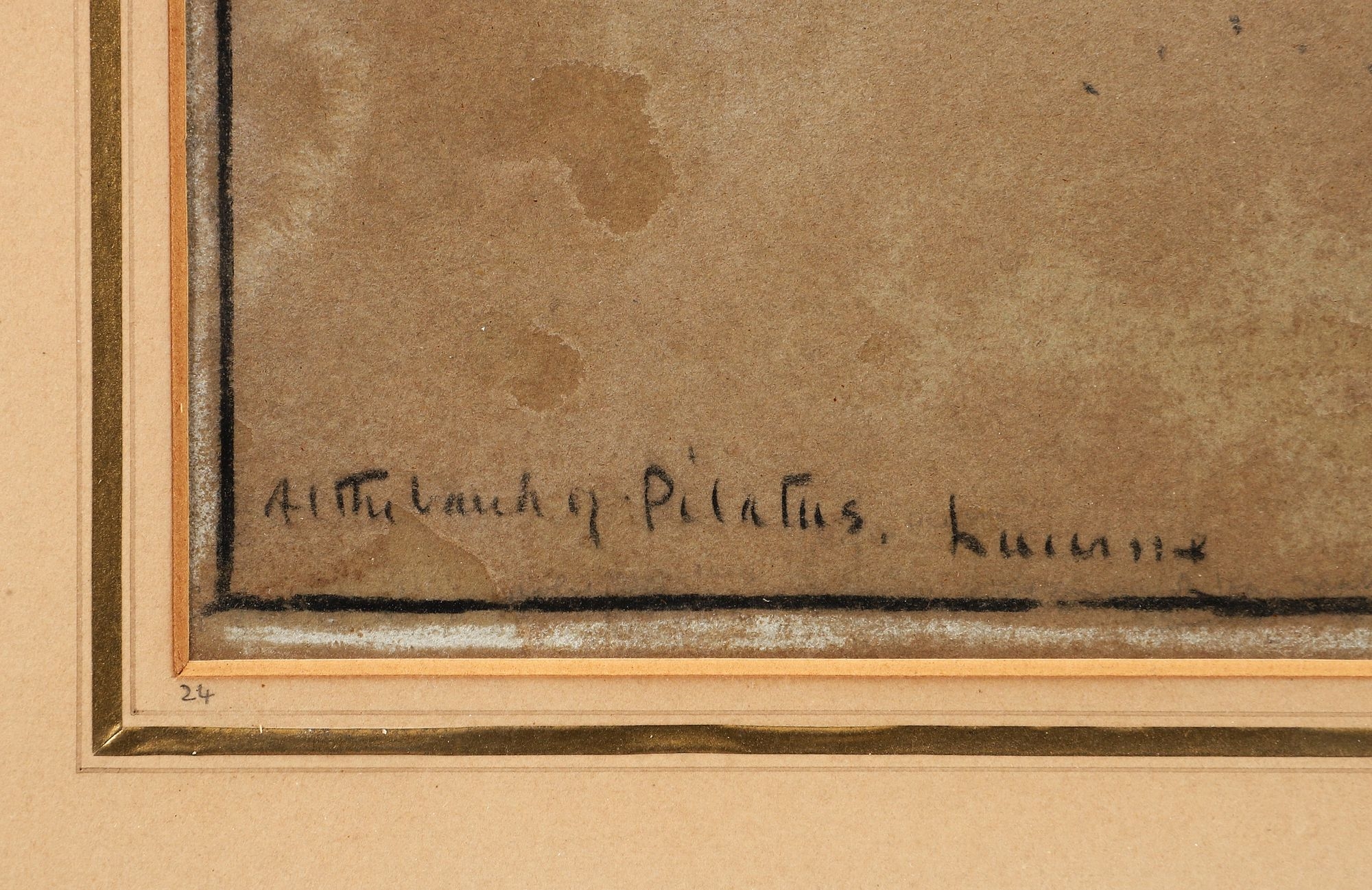 Albert Goodwin | Albert Goodwin Mount Pilatus Lucerne Pencil Drawing ...