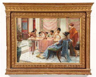 George Rochegrosse | Georges Antoine Rochegrosse Combat de Cailles Oil ...