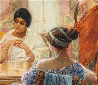 George Rochegrosse | Georges Antoine Rochegrosse Combat de Cailles Oil ...