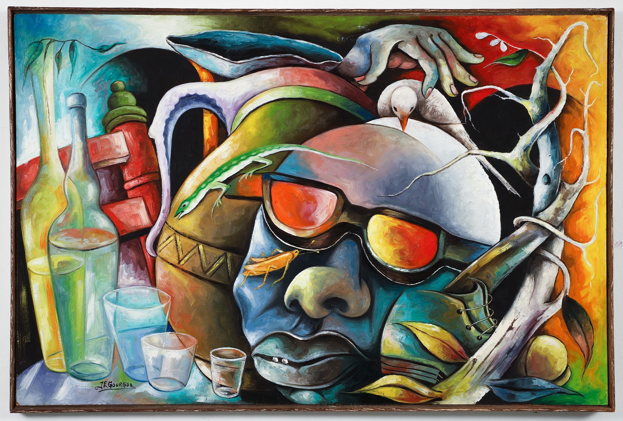 Jacques-Enguerrand Gourgue | Jacques Enguerrand Gourgue Papa Doc Oil on ...