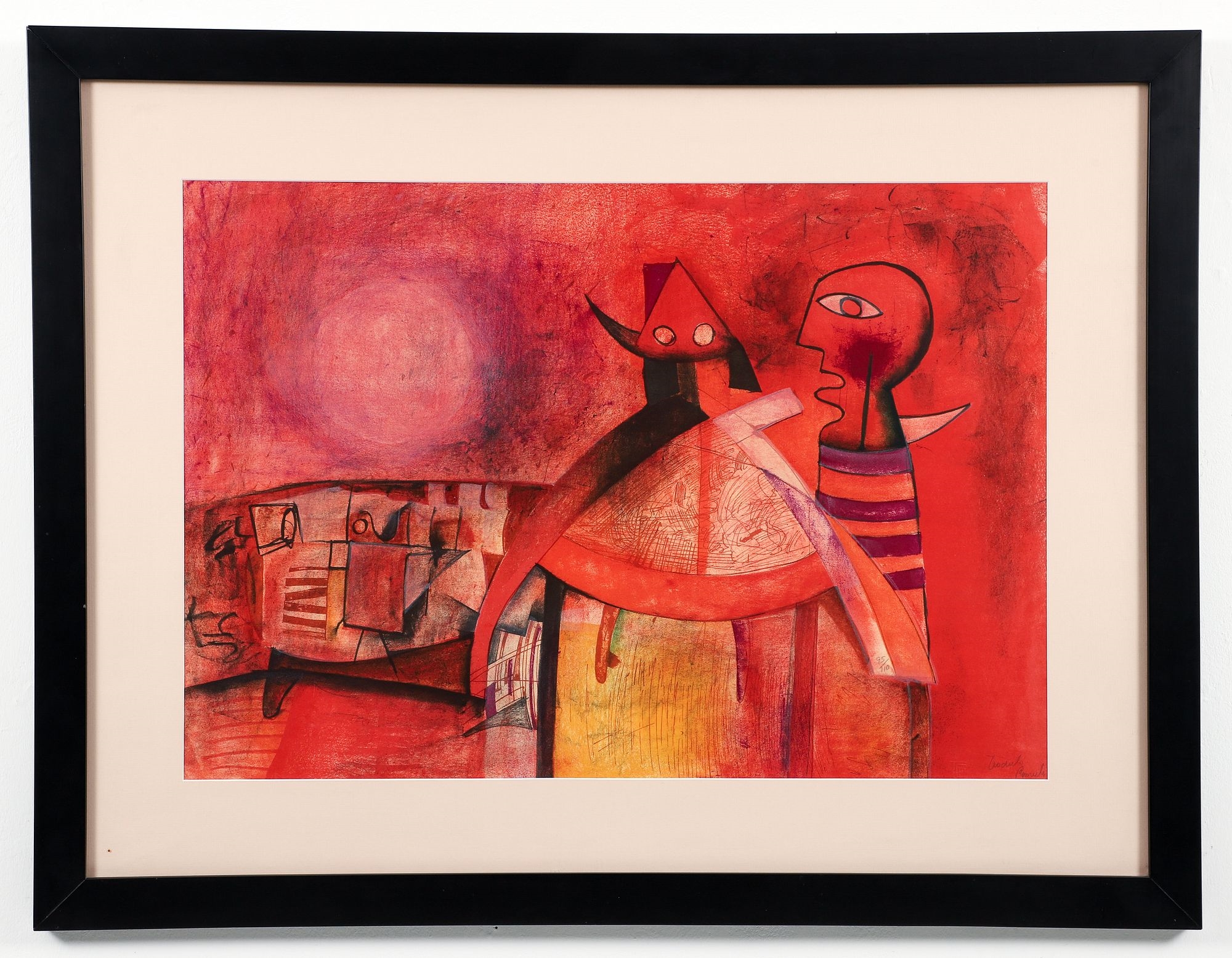 Teódulo Rómulo | Teodulo Romulo Nino con Vaquita Signed Lithograph ...