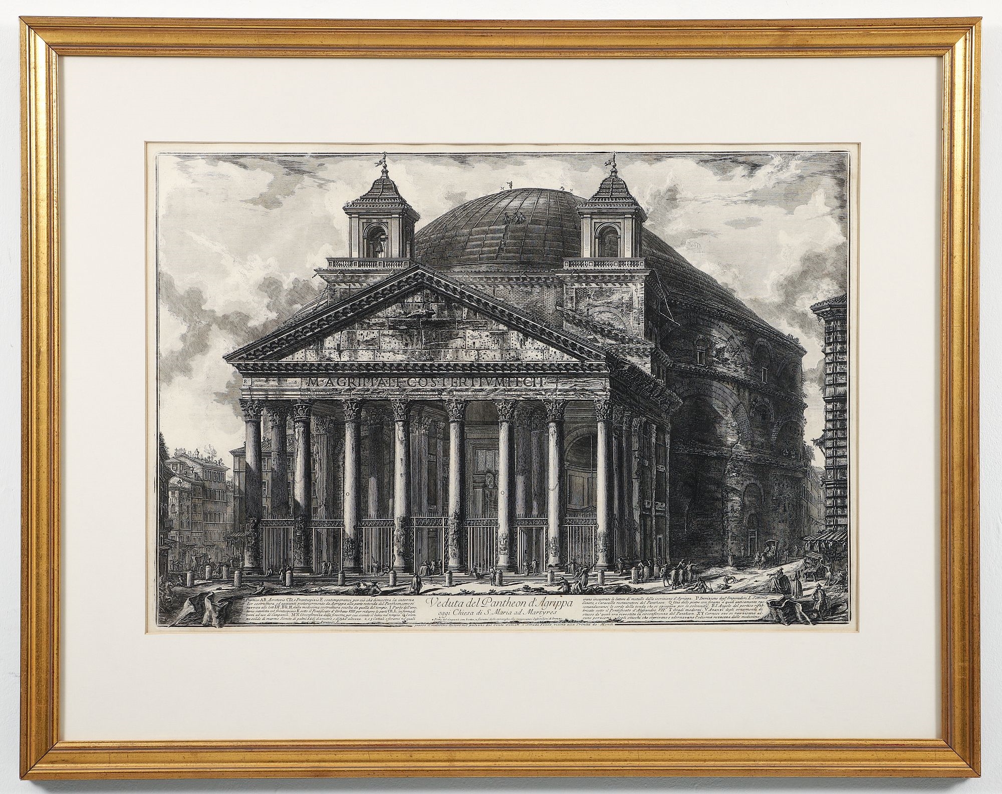 Giovanni Battista Piranesi | Piranesi Etching of The Pantheon from ...
