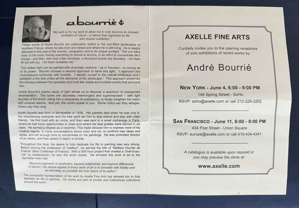 Andre Bourrie | ANDRE BOURRIE PAINTING L'LLE SUR LE SORGUE II (2005 ...
