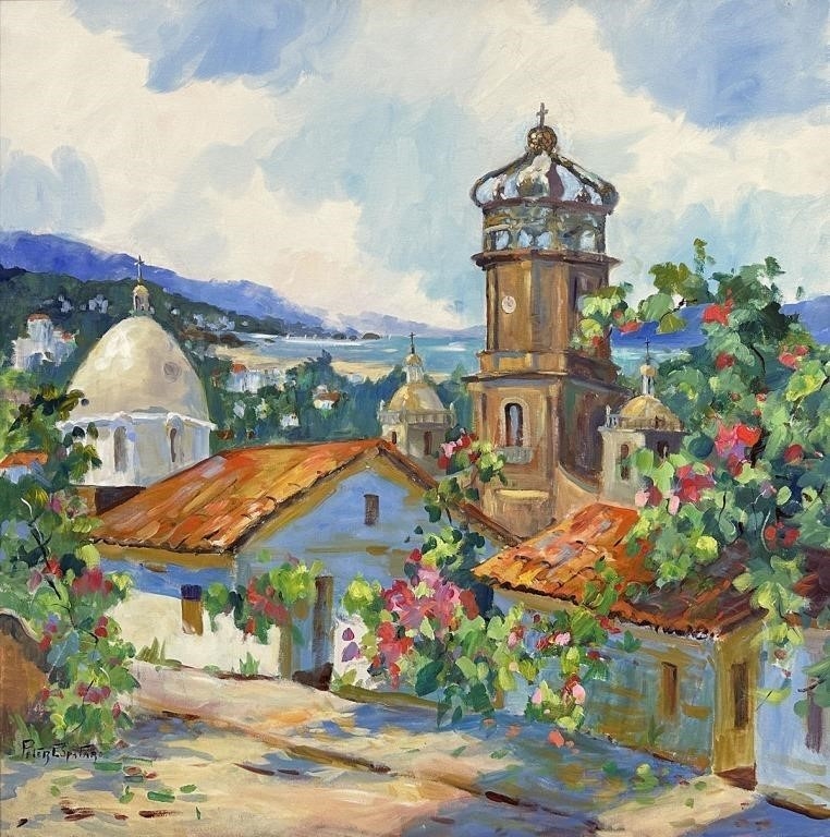 Peter Spataro | LARGE PETER SPATARO PAINTING VALLARTA MORNING (2010 ...
