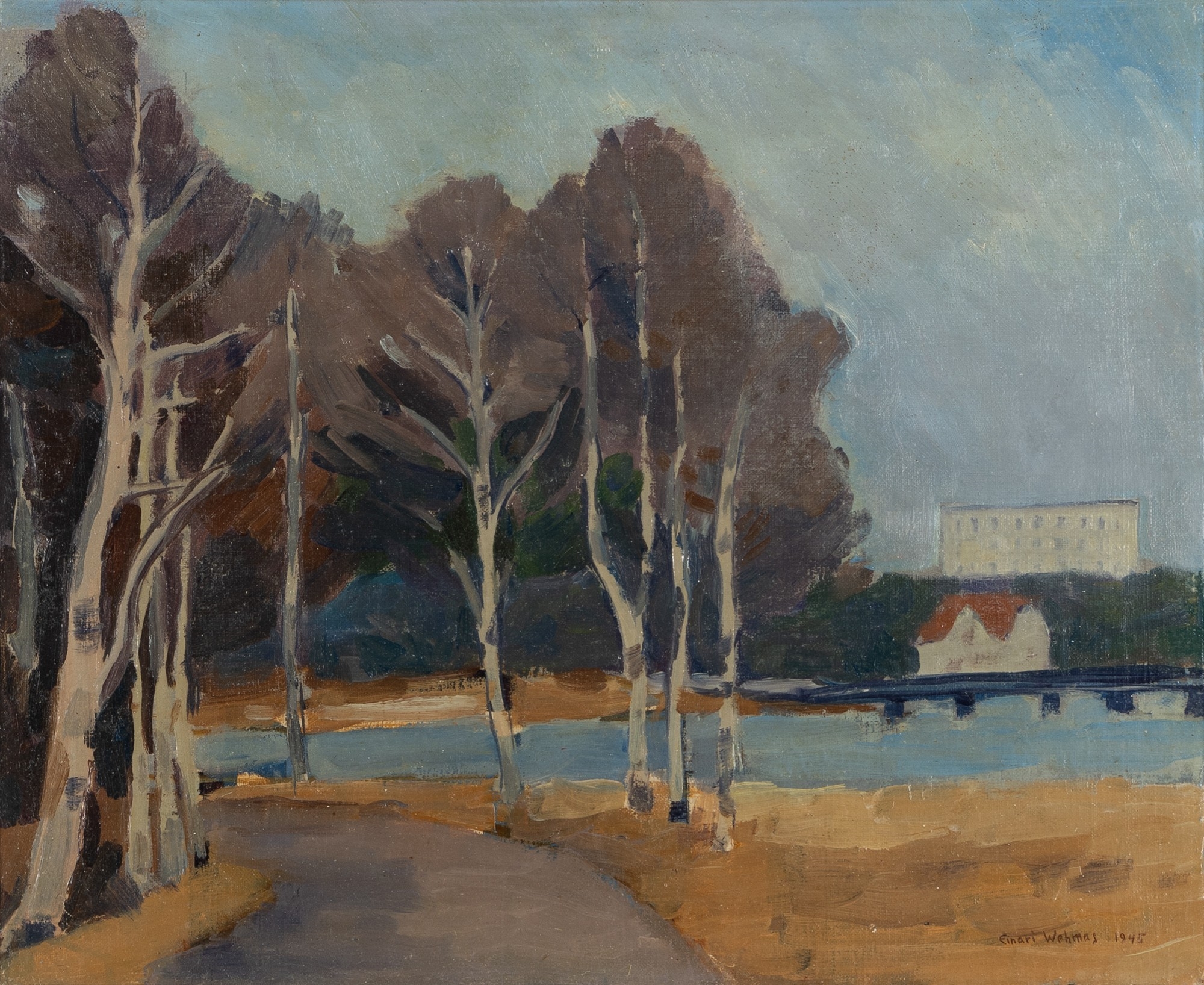 Einari Wehmas | Park view (1945) | MutualArt