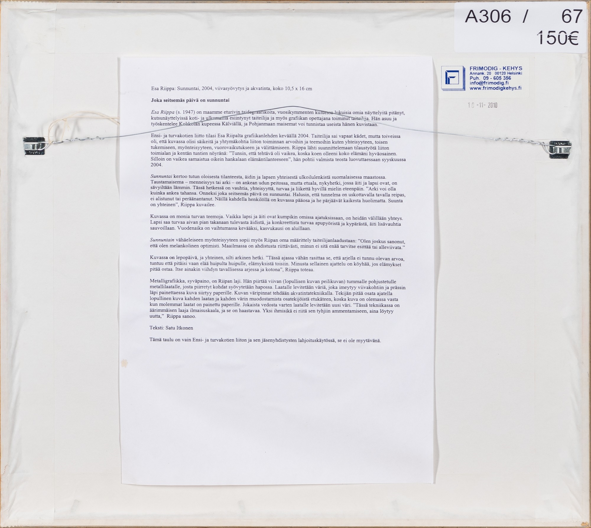 Esa Riippa | Sunnuntai | MutualArt