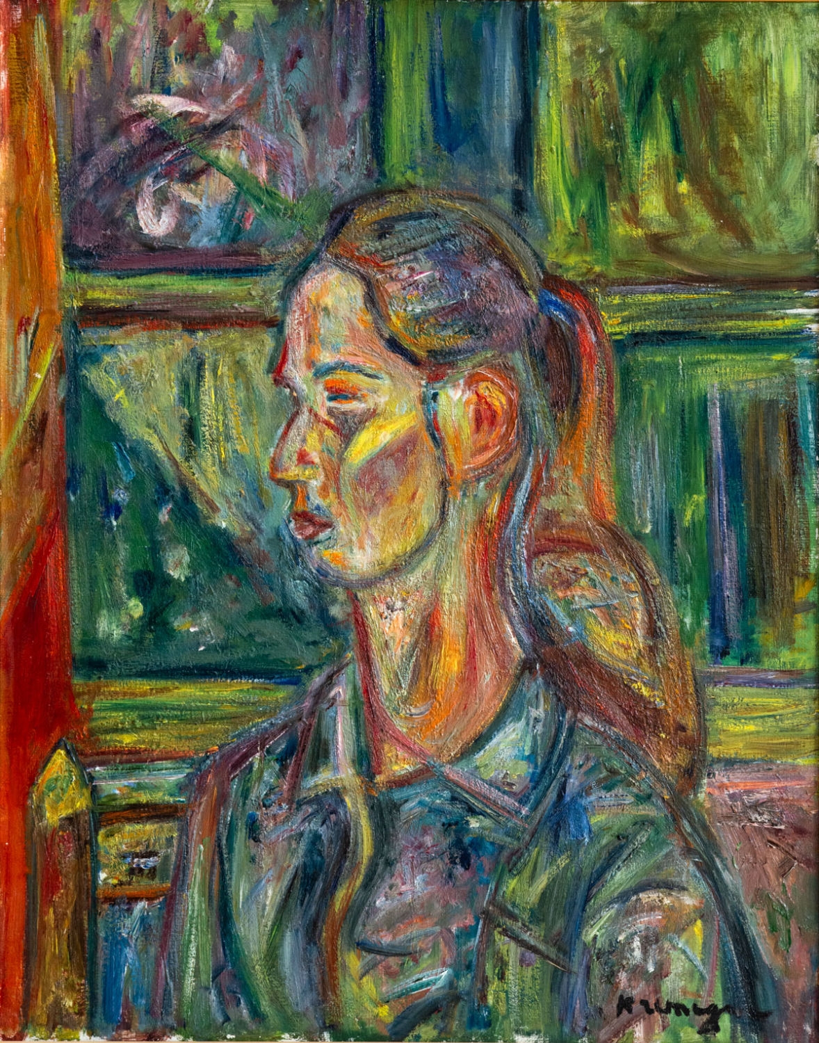 Pinchus Krémègne | Portrait of a Woman | MutualArt