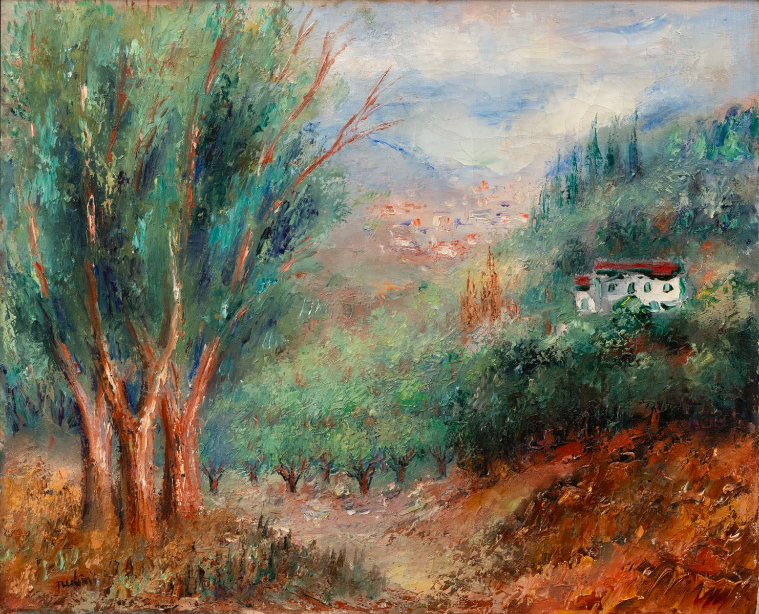 Reuven Rubin | Landscape in the Galilee (Circa 1940) | MutualArt
