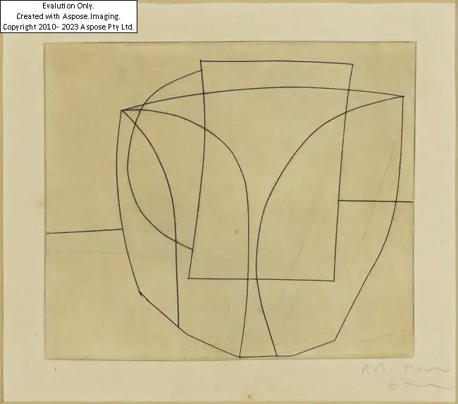 Ben Nicholson | Crystal (from the suite Ben Nicholson 3 (1971) | MutualArt