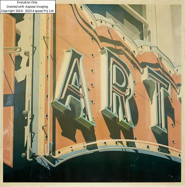 Robert Cottingham | Rolling Stock #8 for Jane (1993) | MutualArt