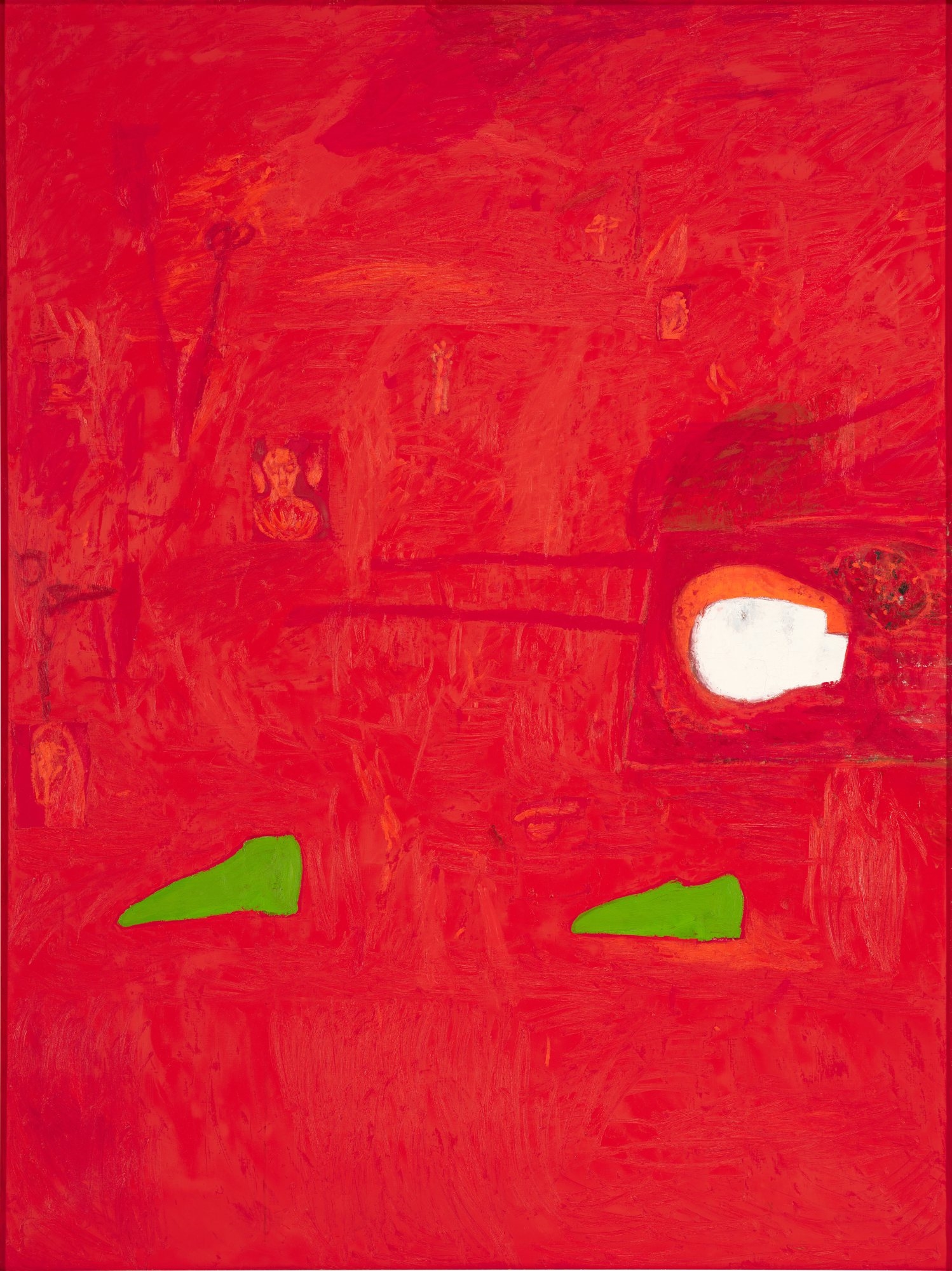 Mimmo Paladino | View through Shuttered Window (1993) | MutualArt