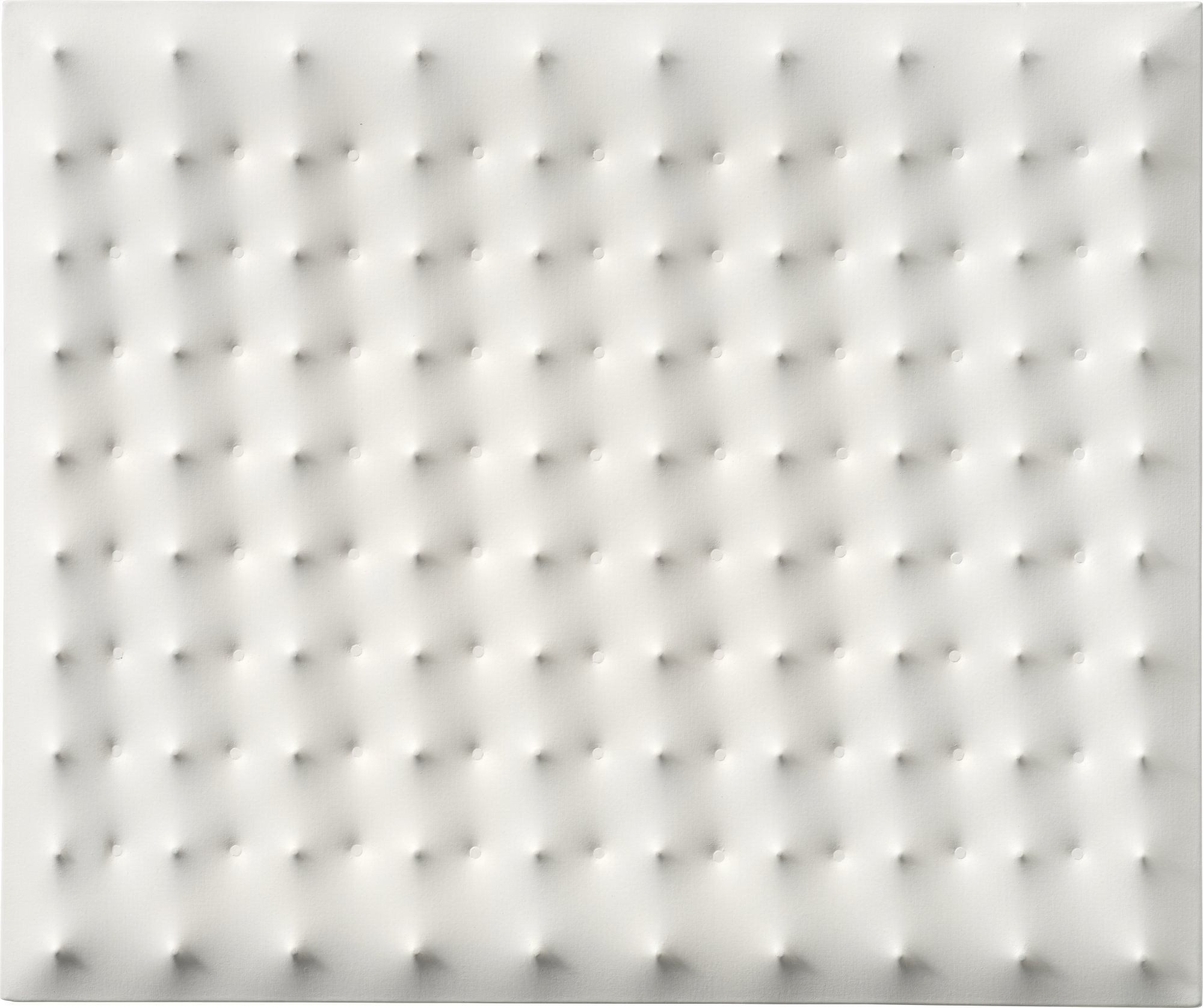 Enrico Castellani | Superficie bianca (1965) | MutualArt