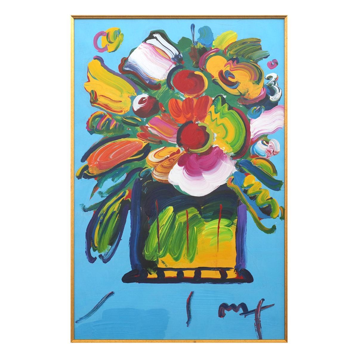 Peter Max | Abstract Flowers | MutualArt