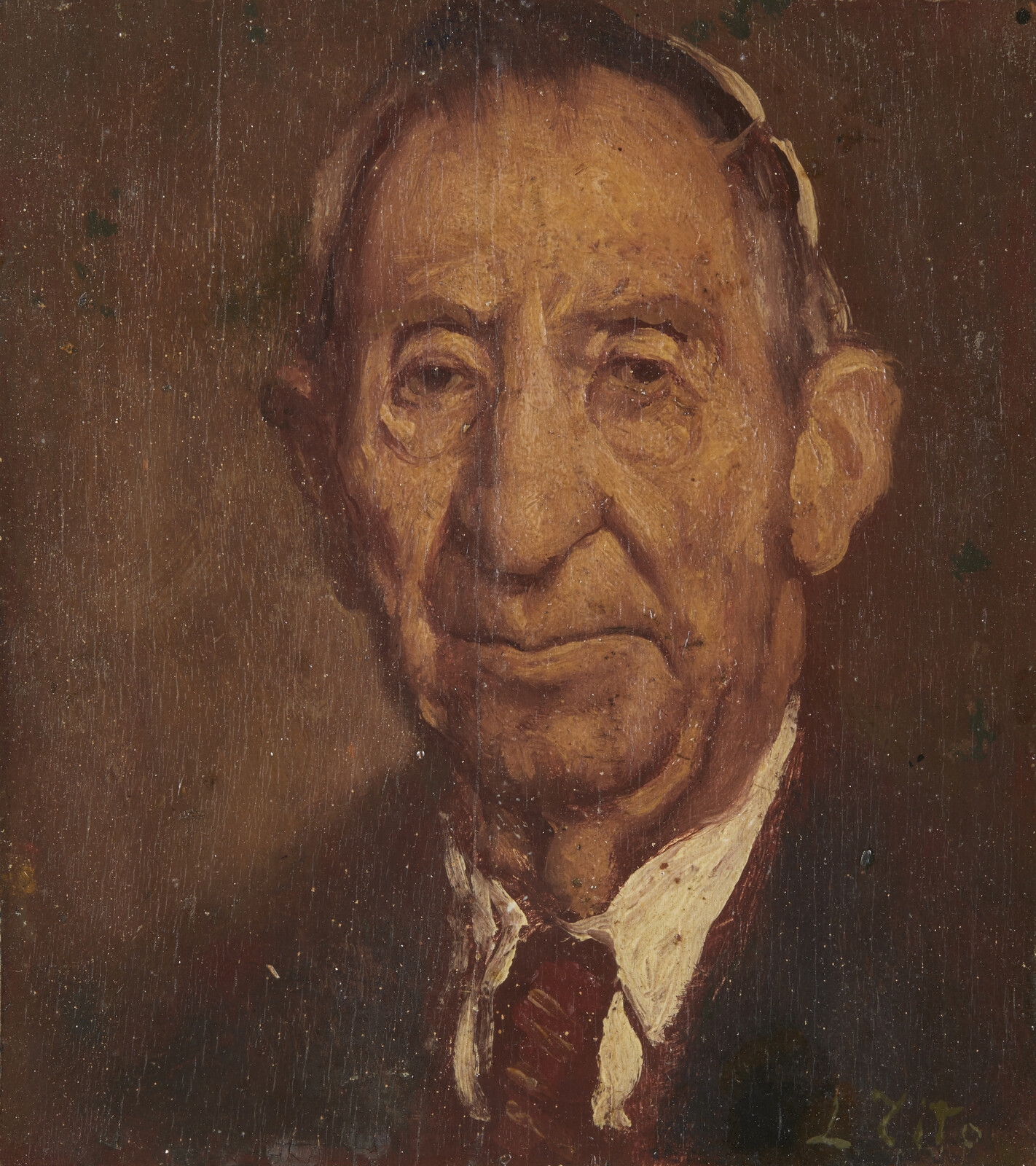 Luigi Tito | Portrait of an old man | MutualArt