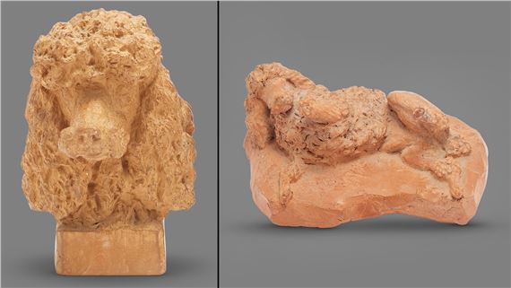 Richard Fath | Poodle Head Study(ii) Recumbent Poodle | MutualArt