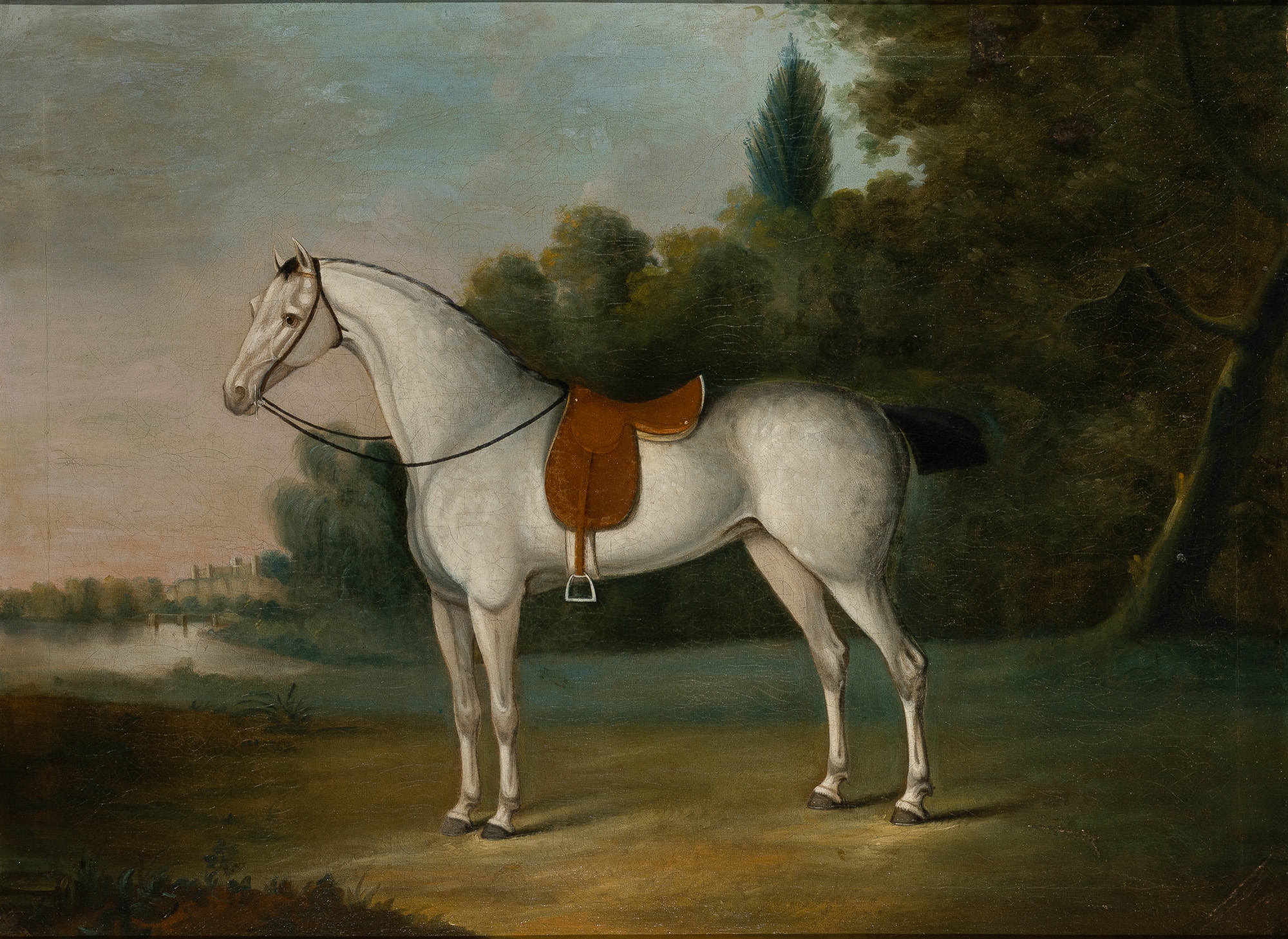 Francis Stringer | Portrait of a Horse in a Landscape (1780) | MutualArt