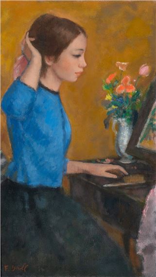 François Gall | Yound Woman at Her Dressing Table | MutualArt