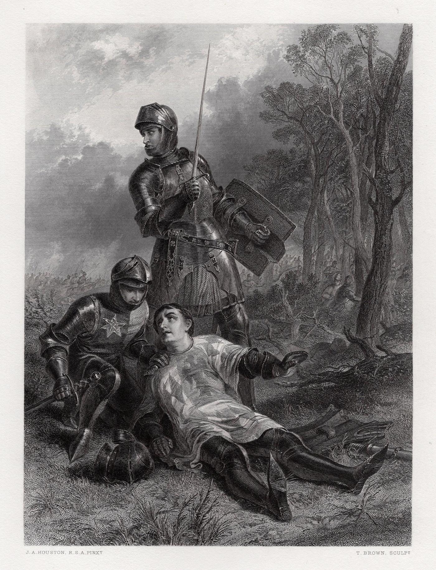 John Adam Houston | The Death of the Earl of Warwick (1875) | MutualArt
