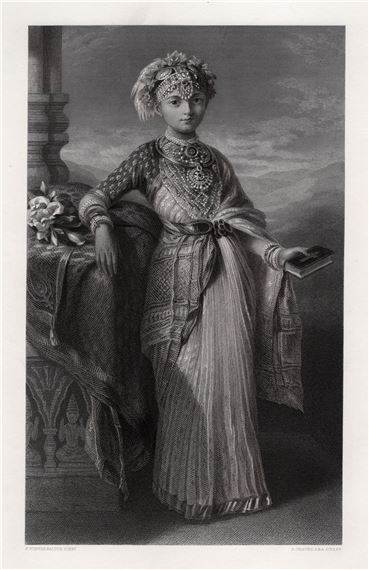 Franz Xaver Winterhalter | The Princess of Victoria Gouramma of Coorg ...