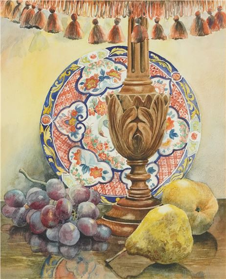 Shirley Harrell | Plate with fruit | MutualArt