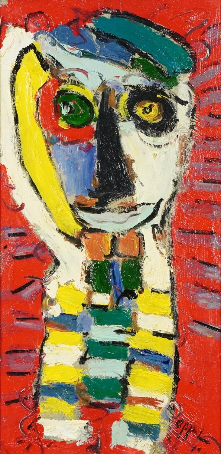 Karel Appel | Head and shoulders portrait | MutualArt