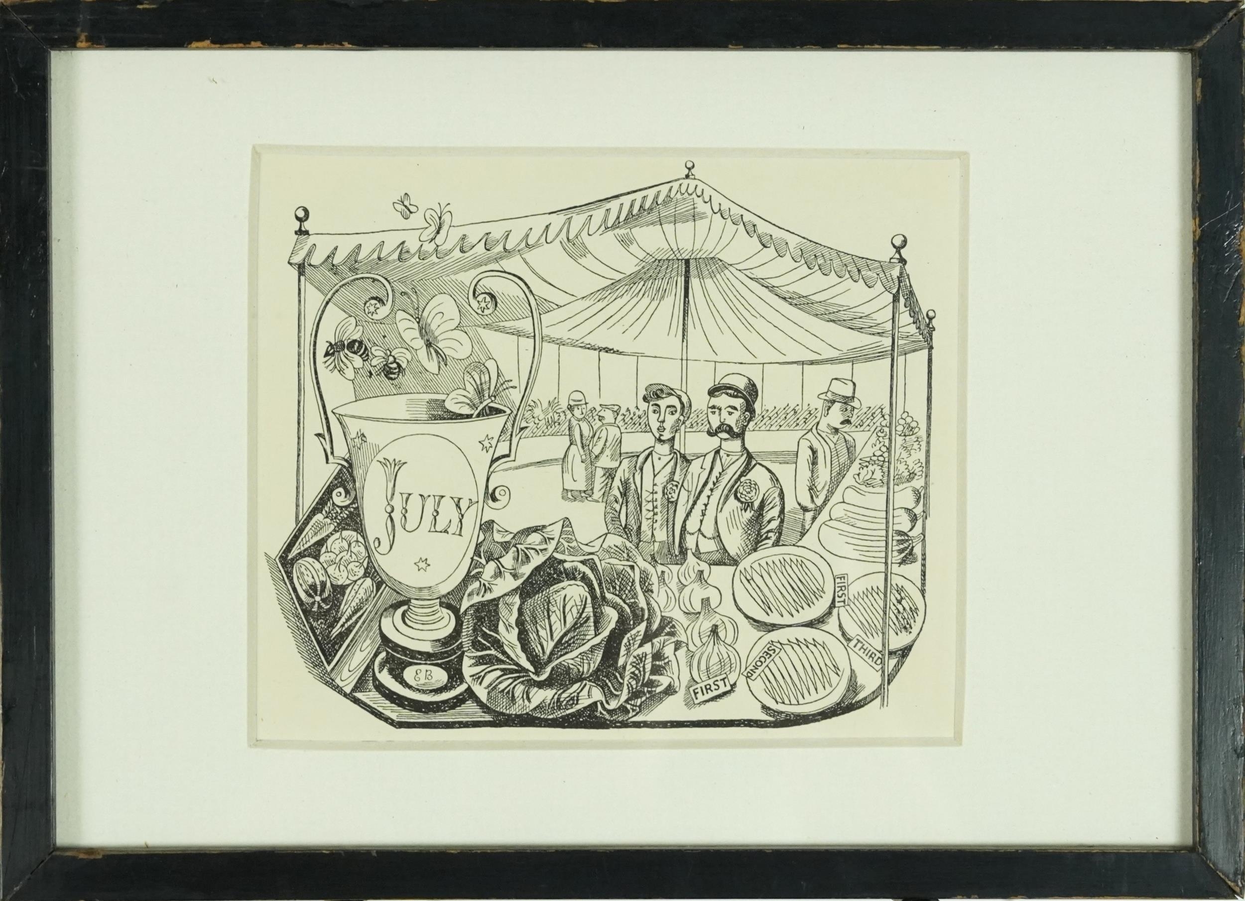 Edward Bawden | June and July (1936) | MutualArt