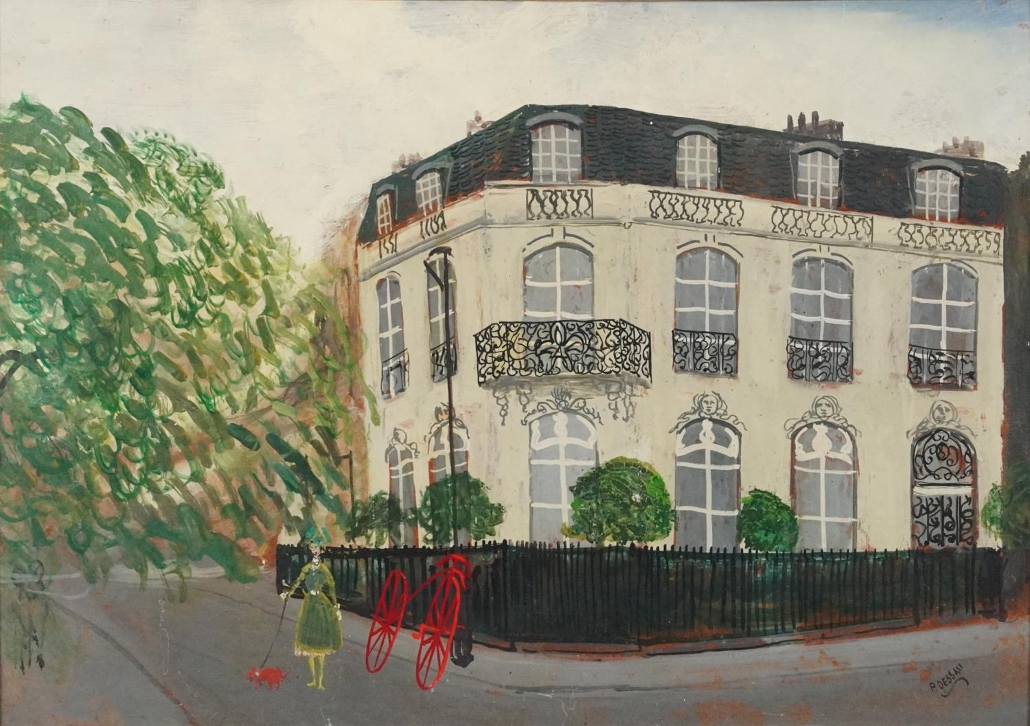 Paul Lucien Dessau | London street scene | MutualArt