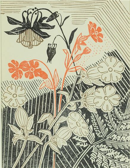 Edward Bawden | Campions and Columbine (1947) | MutualArt