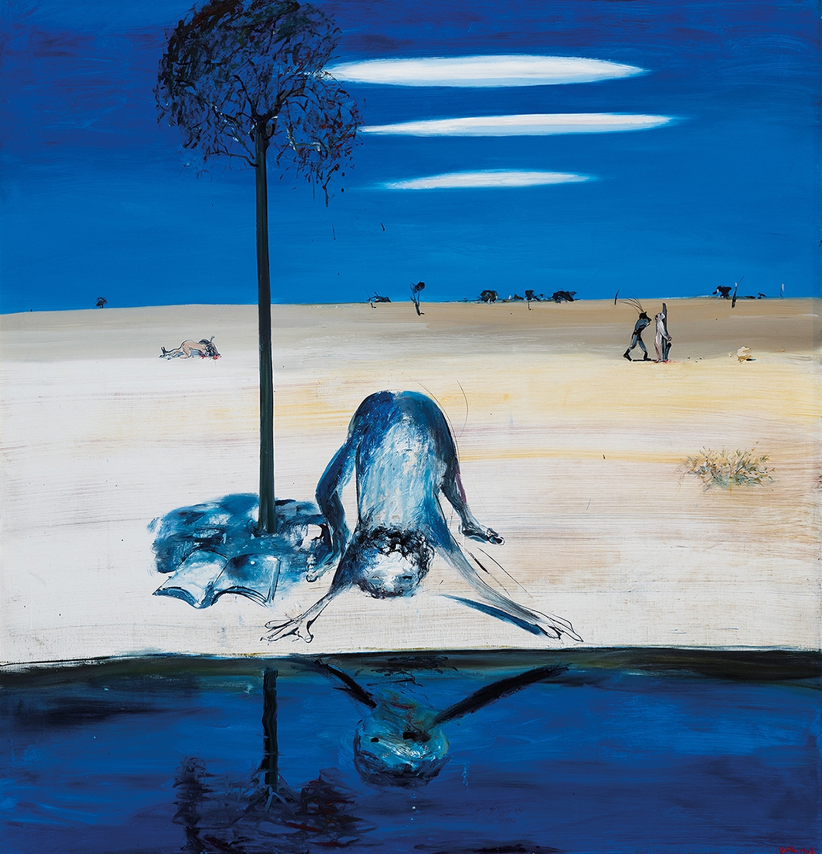 Arthur Boyd | Narcissus with Three Clouds (1979) | MutualArt