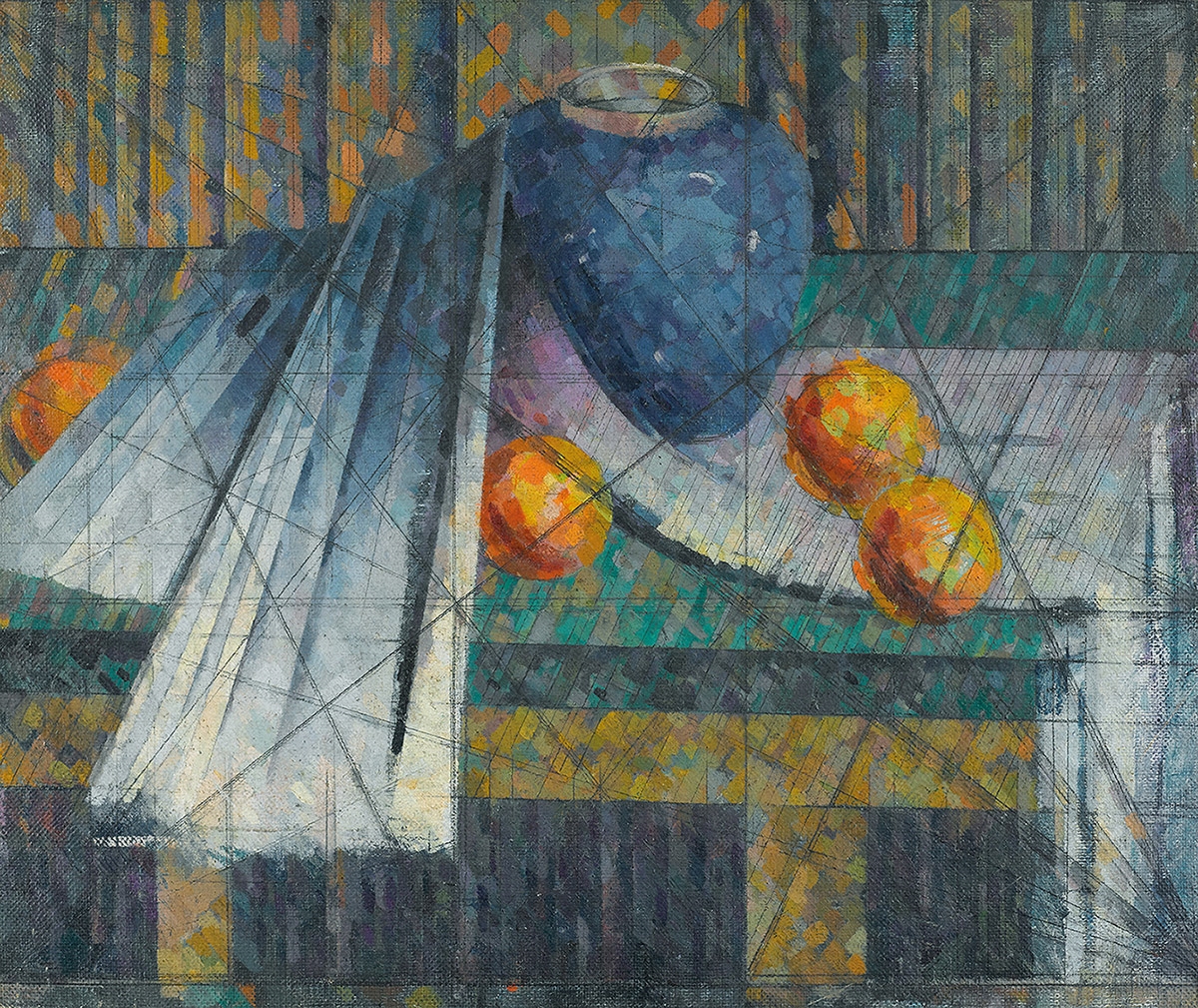 Godfrey Miller | Still Life with Blue Jar (1945 - 1950) | MutualArt