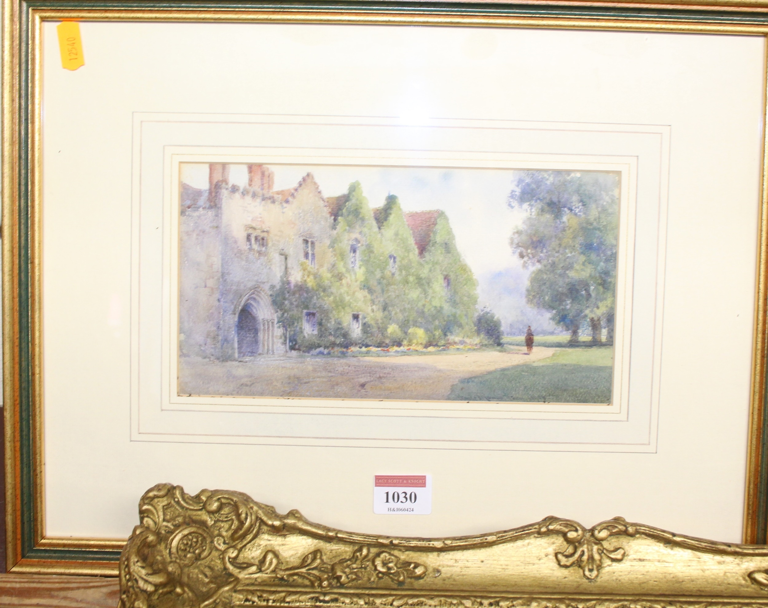 Claude Hamilton Rowbotham | Lone figure before a Country House | MutualArt