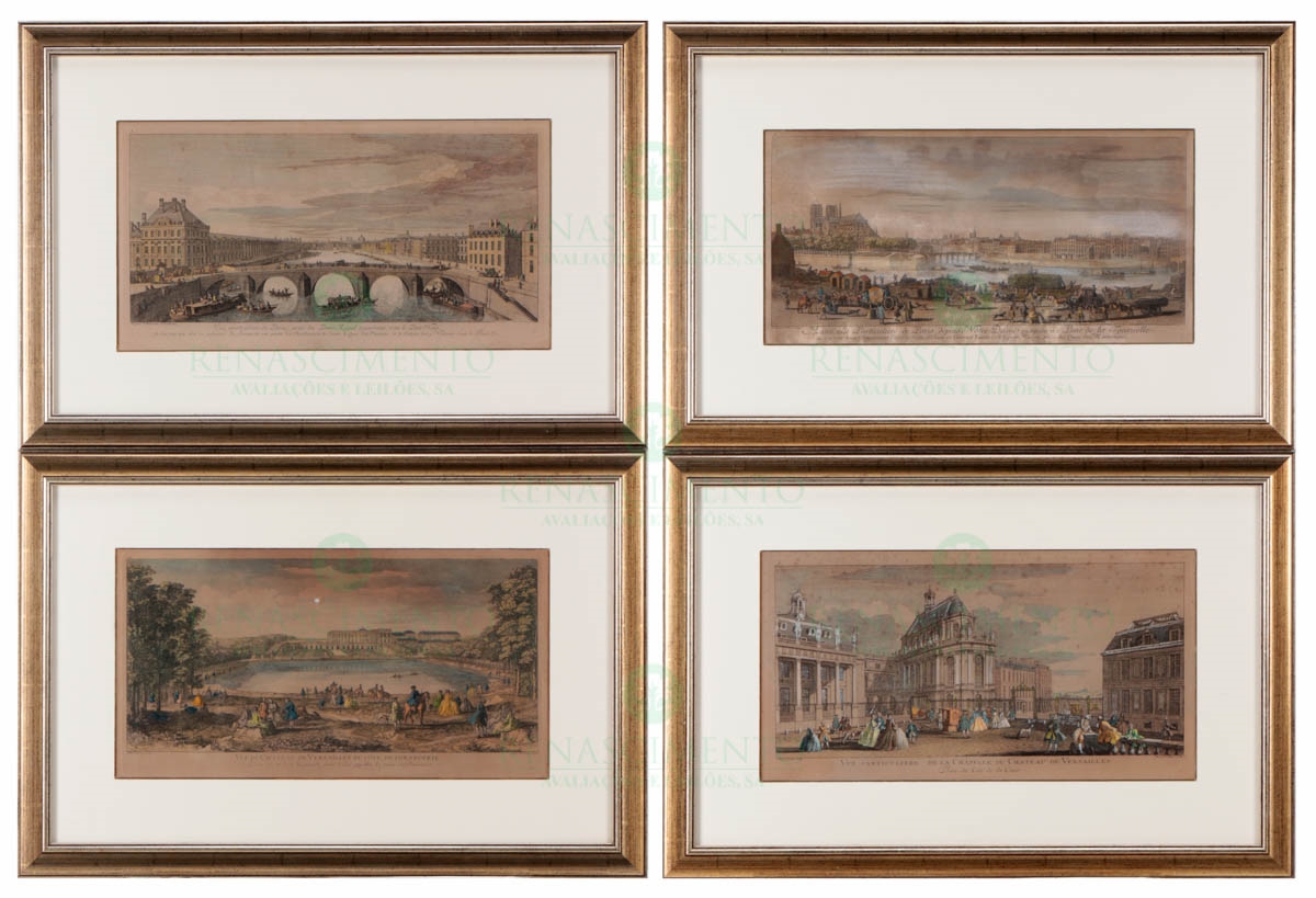 Jacques Rigaud | Two views of Paris and two views of the Palace of ...