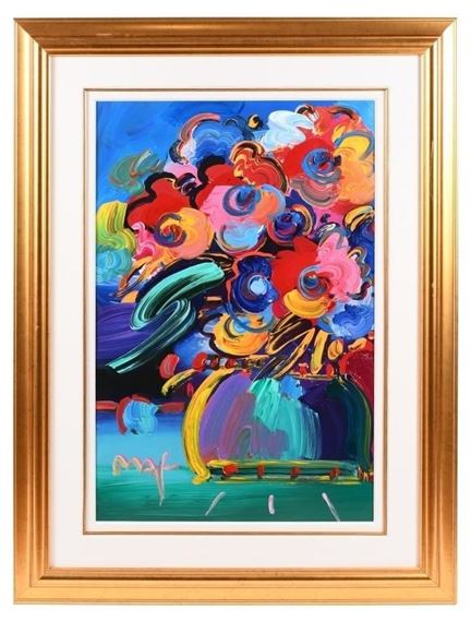Peter Max | PETER MAX MIXED MEDIA FLOWERS 2007 (2007) | MutualArt