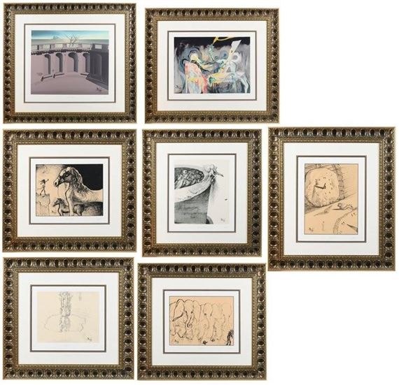 Dalí Salvador | FRAMED SUITE OF SALVADOR DALI DESTINO SERIGRAPHS (2006 ...