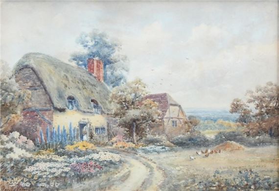 Harold Lawes | ENGLISH COTTAGE W/C HAROLD LAWES | MutualArt