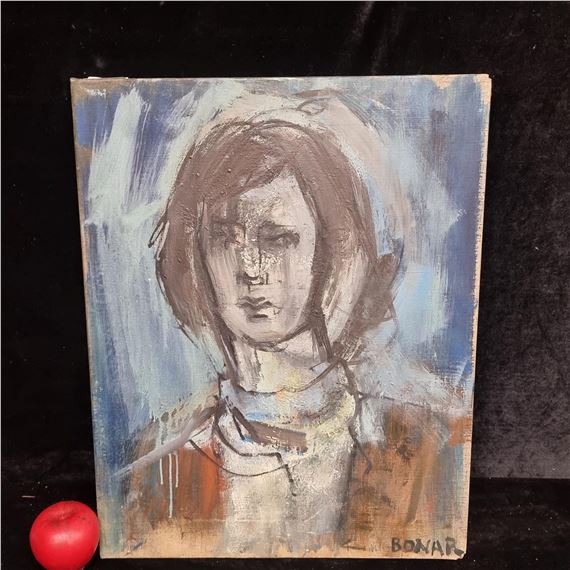 Elizabeth Bonar | A portrait of a woman in a dynamic expressionistic ...