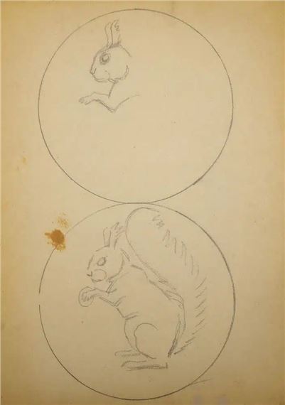 Karol Kossak | RYSUNEK DWUSTRONNY: WIEWIóRKA | MutualArt