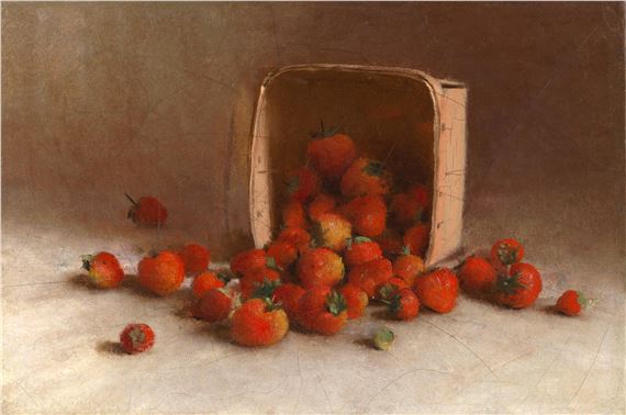 Joseph Decker | Box of Strawberries | MutualArt